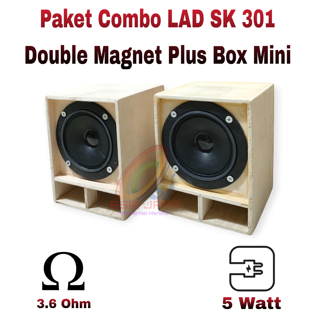 Jual Paket Combo LAD SK 301 Double Magnet Plus Box Mini Sepasang | Shopee Indonesia