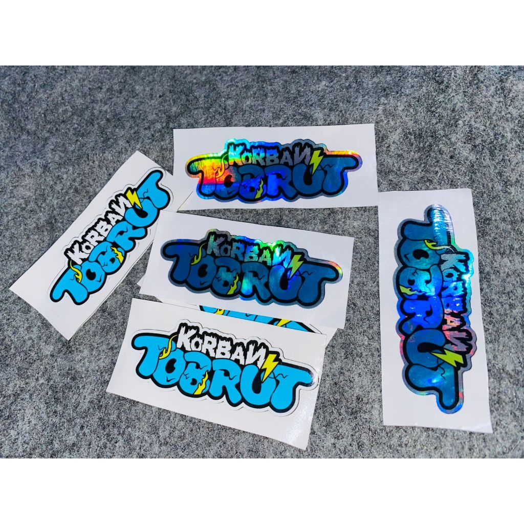 Jual Stiker Sticker Korban Tong Brutal 9cm x 4xm Bahan Vinyl Glossy dan ...