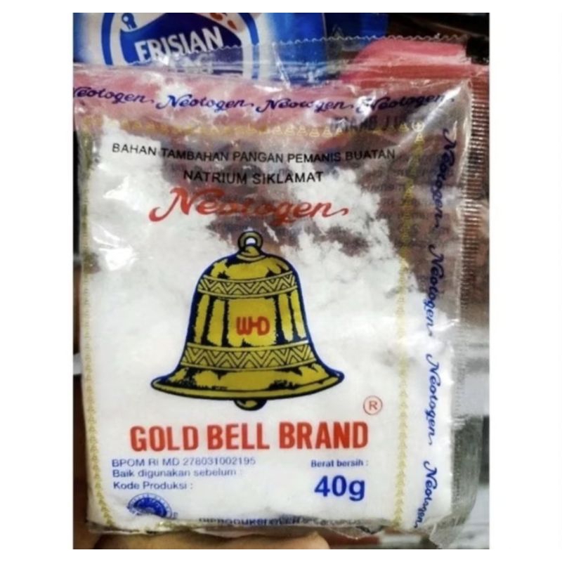 Jual Gold bell brand pemanis buatan neotogen 40gr natrium siklamat ...