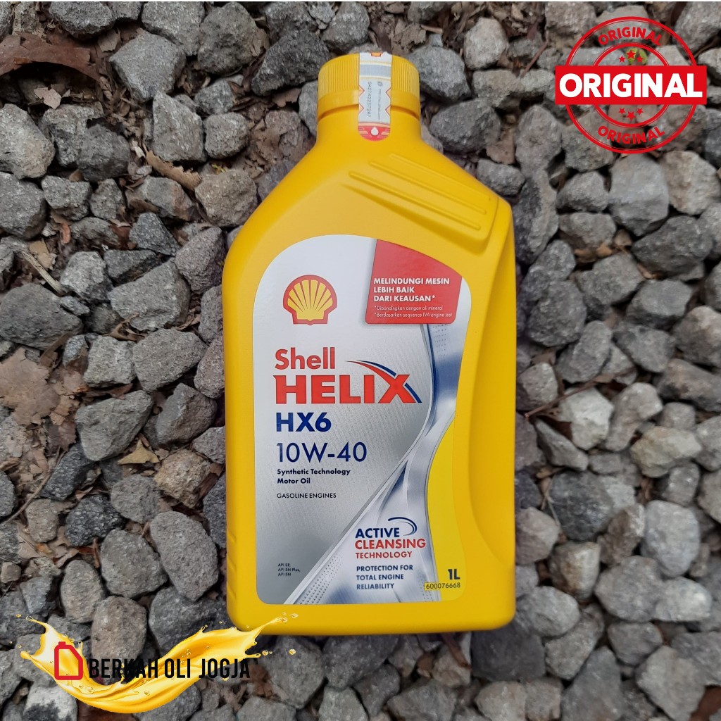 Jual Shell Helix HX6 10W-40 (1L) Oli Mesin Mobil Original | Shopee ...