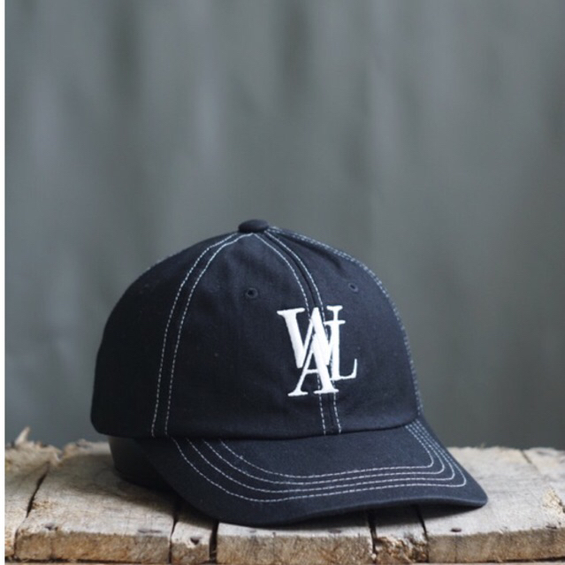 Jual Wooalong WAL logo contrast stitch ball cap | Shopee Indonesia