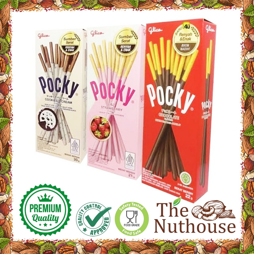 Jual POCKY GLICO MINI BOX STICK/ Biskuit Stik - CHOCOLATE / STRAWBERRY ...