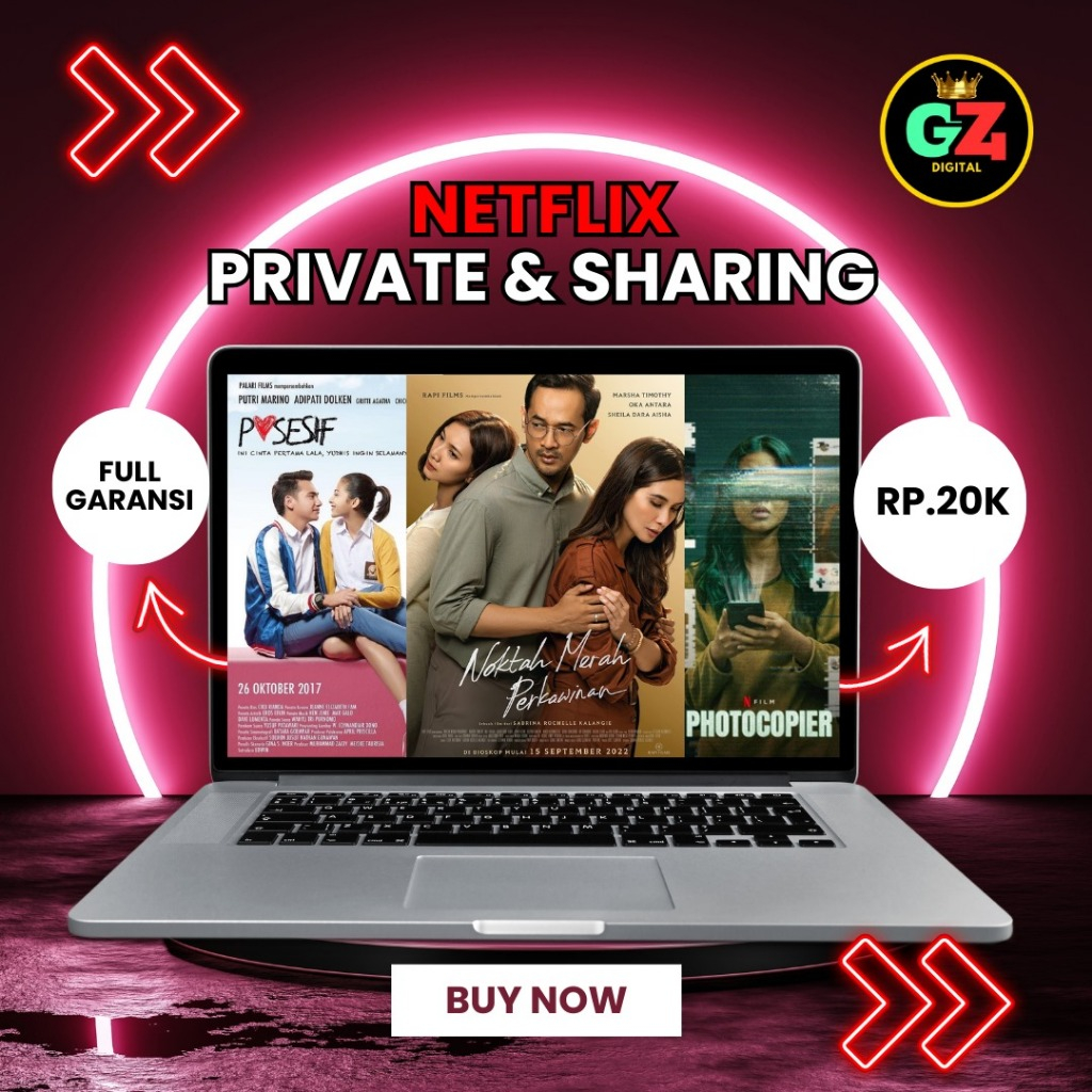 Jual Netflix Private & Sharing Full Garansi Anti limit 4k | Shopee Indonesia