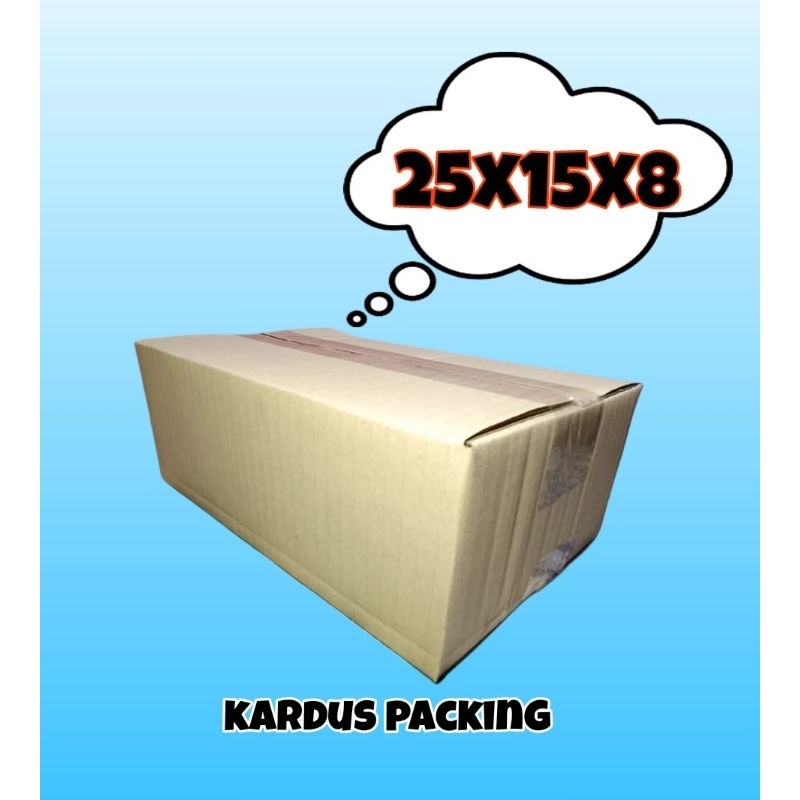 Jual kardus packing uk 25x15x8 kardus polos/kardus mini/kardus murah ...