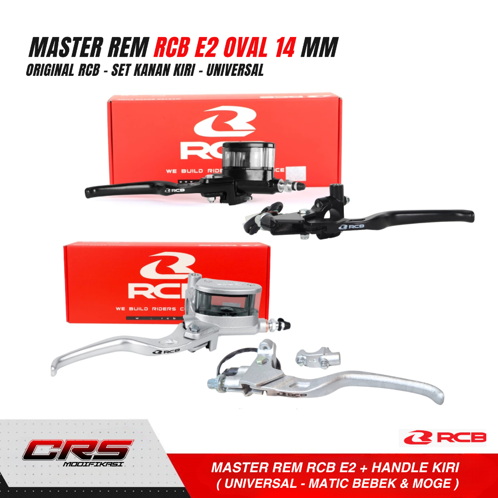 Jual Master Rem RCB E2 Oval 14MM SETT Handle Kopling E2 Handle RCB ...