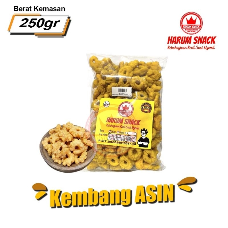 Jual KEMBANG ASIN 250 GRAM [Harum Snack Official] SNACK KILOAN MAKANAN ...