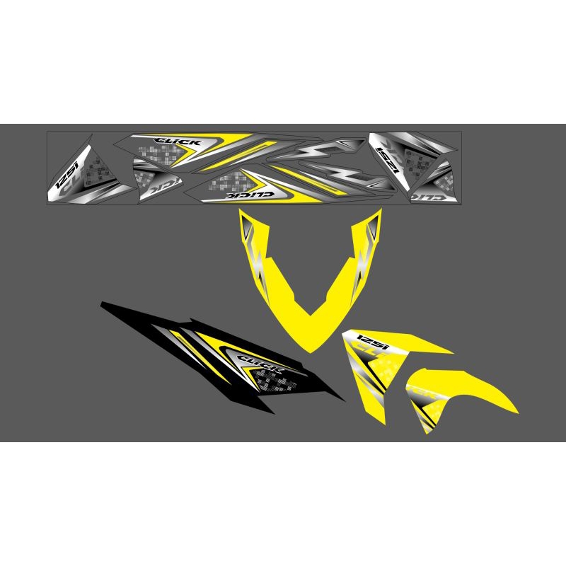 Jual STRIPING TRANSPARAN VARIO LED OLD 125-150 MOTIF TERBARU KOMBINASI | Shopee Indonesia