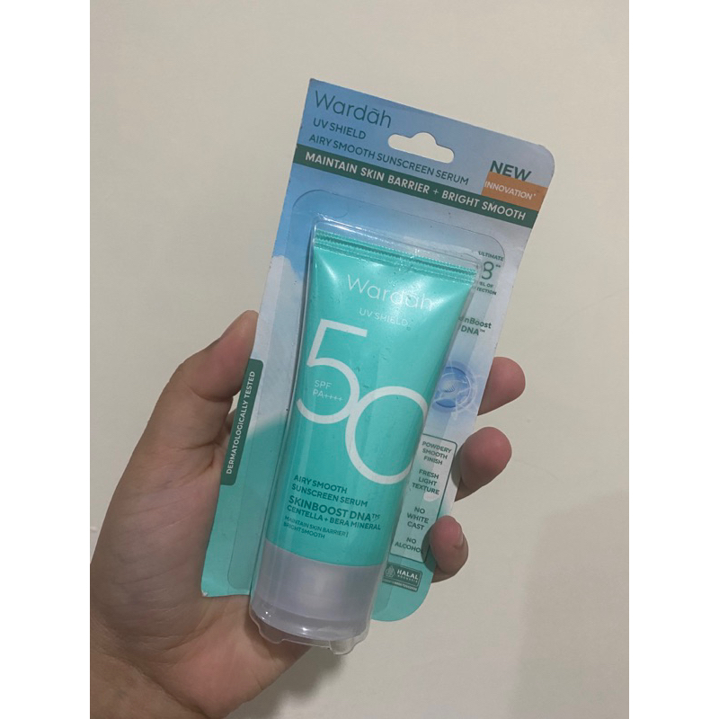Jual Wardah Sunscreen skinboost dna 50spf PA+++ | New | Shopee Indonesia