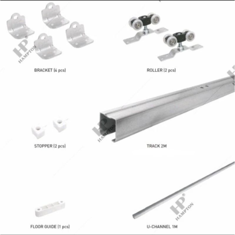 Jual HAMPTON SLIDING RAIL REL PINTU H4 2M NA | Shopee Indonesia