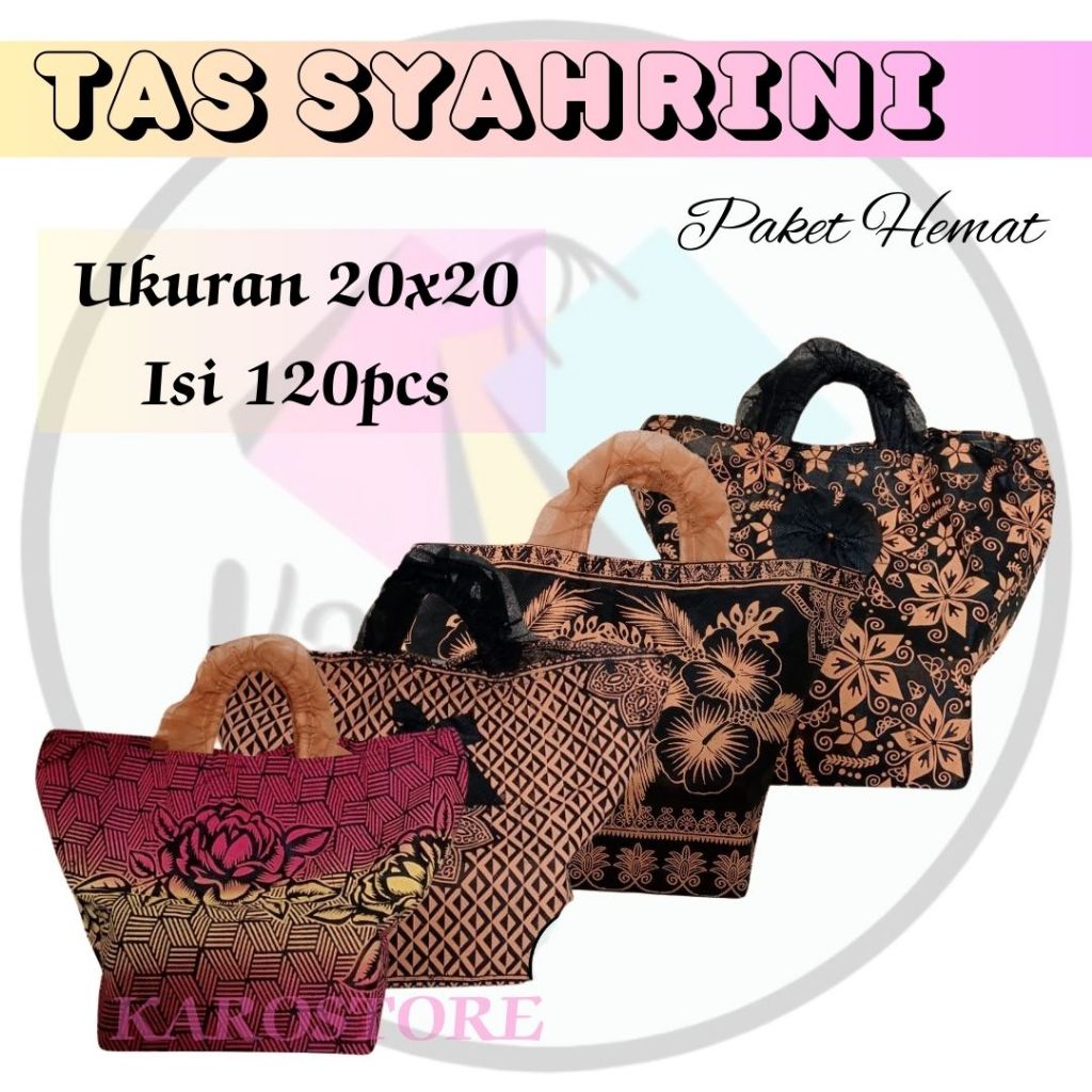 Jual Tas Hajatan ( Isi 120pcs ) Tas Syahrini Ukuran 20x20 Tas Goodiebag ...