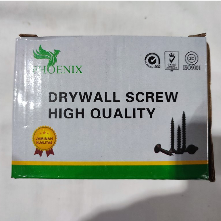 Jual SEKRUP GYPSUM / skrup Gypsum / Baut Skrup Gypsum / Skrup Drywall Gypsum hitam 6 x 1" | 6 x ...