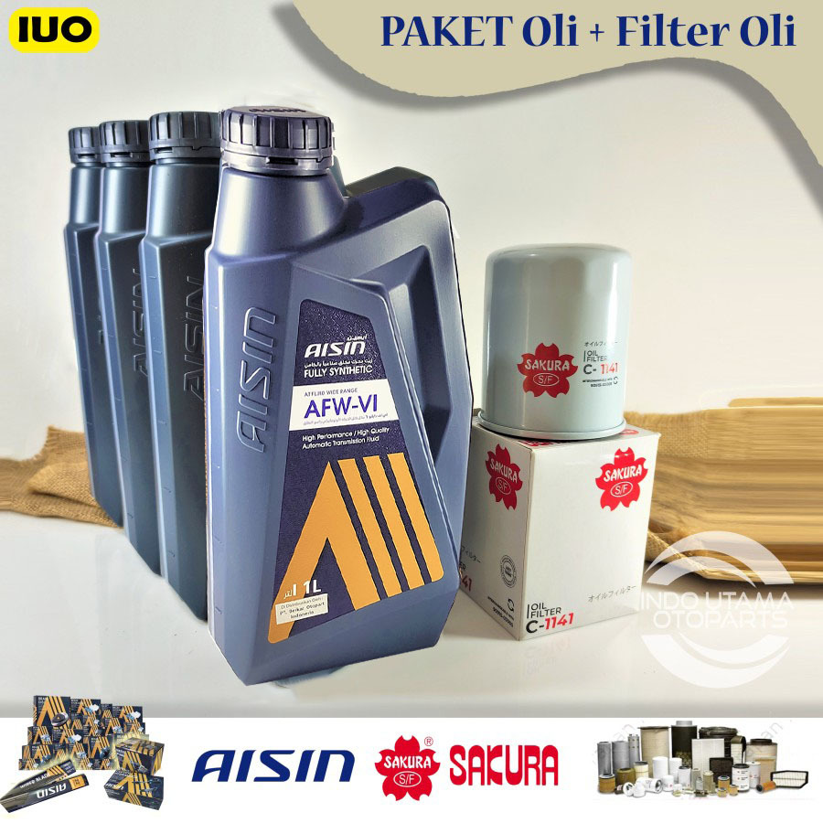 Jual Oli Aisin Transmisi Matic ATF Dexron 6 Filter Oli Innova Reborn C ...