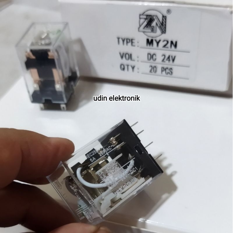 Jual Relay MY2N 12v 24v 220v My2 ZN 8pin | Shopee Indonesia