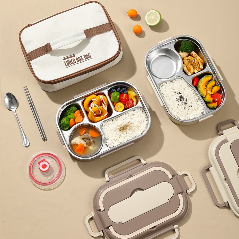 Jual Lunch Box Kotak Makan 4 Grid / 5 Grid SUS 304 Stainless Steel ... Jual Lunch Box Kotak Makan 4 Grid / 5 Grid SUS 304 Stainless Steel ...