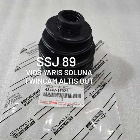 Jual BOOT AS RODA KARET CV JOINT LUAR OUT VIOS YARIS GREAT TWIN CAM SOLUNA 43447-17021 | Shopee ...