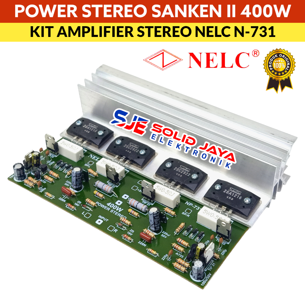 Jual KIT POWER AMPLIFIER STEREO 400W SANKEN 2SA1216 - 2SC2922 2 POWER ...