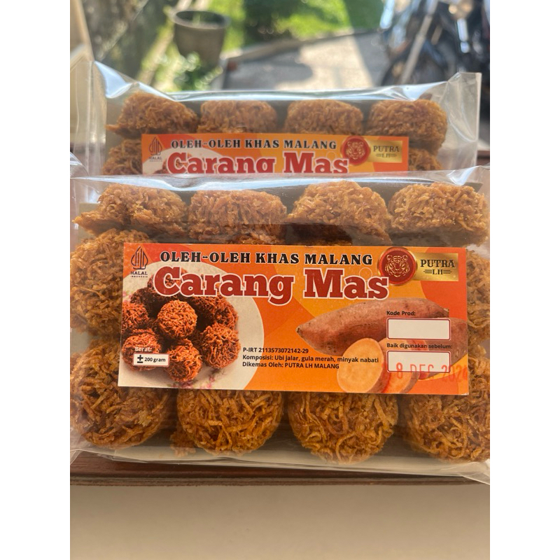 Jual CARANG MAS CAMILAN JADUL PUTRA LH MALANG 200GR | Shopee Indonesia