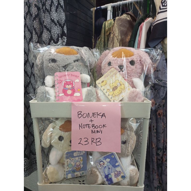 Jual PAKET BONEKA DAN NOTEBOOK MINI | Shopee Indonesia