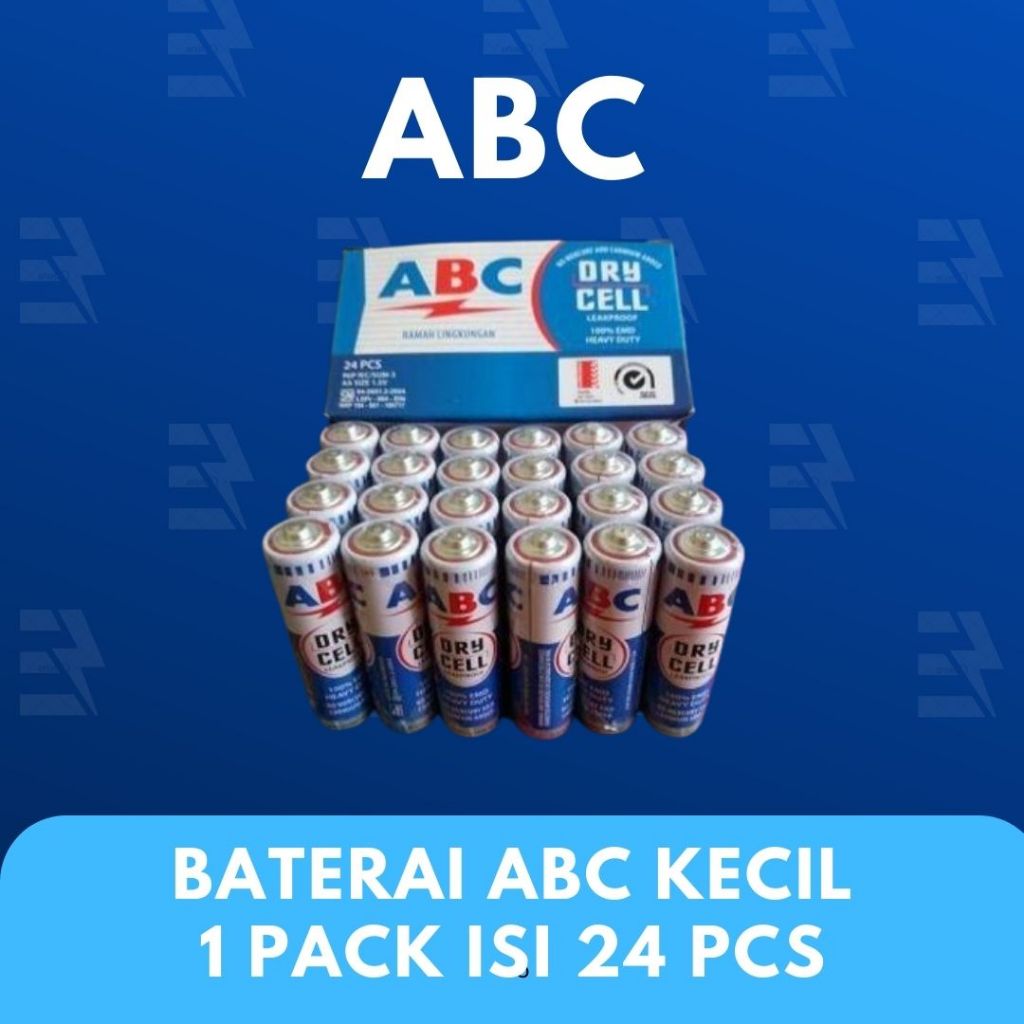 Jual BATERAI / BATREI / BATTERY ABC KECIL AA 1 PACK ISI 24 PCS | Shopee ...