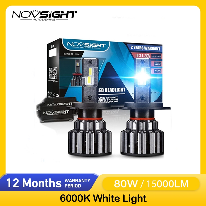 Jual Novsight F03 F03 H11 H7 H4 9005 9006 80W 6000K Car LED Headlight ...