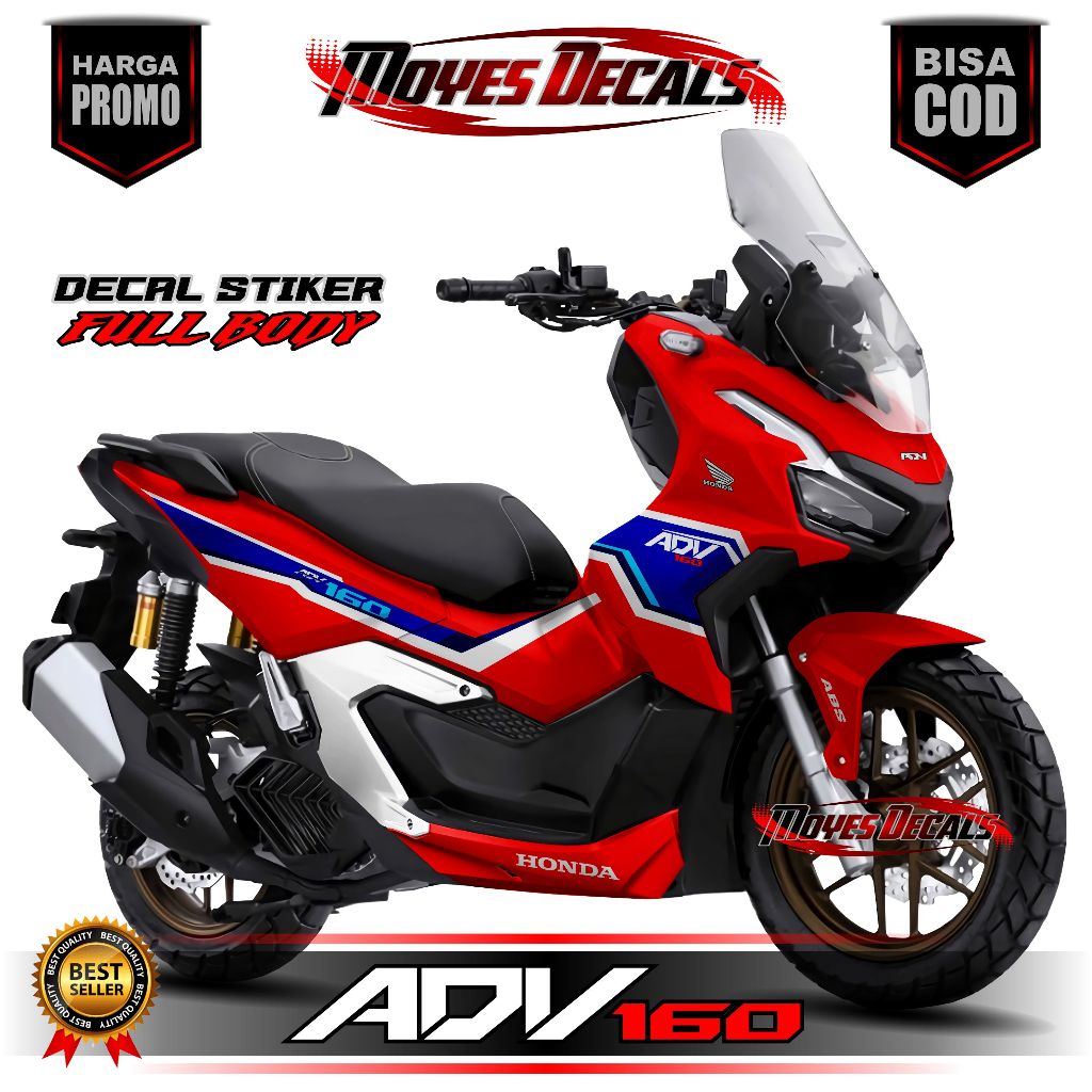 Jual Decal ADV 160 Stiker new Fullbody Motif HRC Mys1385 | Shopee Indonesia
