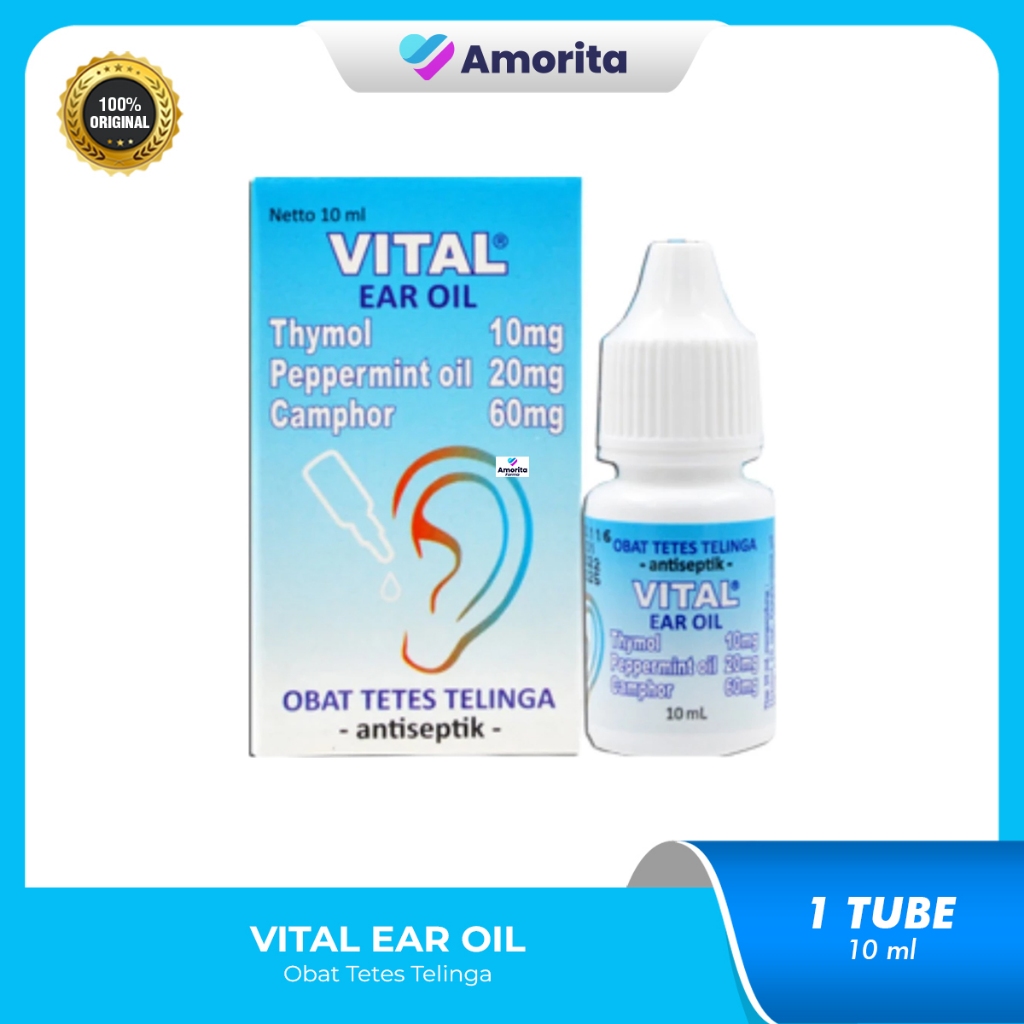 Jual Vital Ear Oil 10 ml - Obat Tetes Telinga Gatal dan Infeksi ...