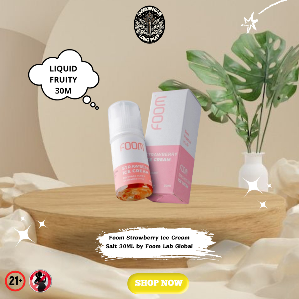 Jual LIQUID FOOM Strawberry Ice Cream Salt 30ML BEVERAGE SERIES ...