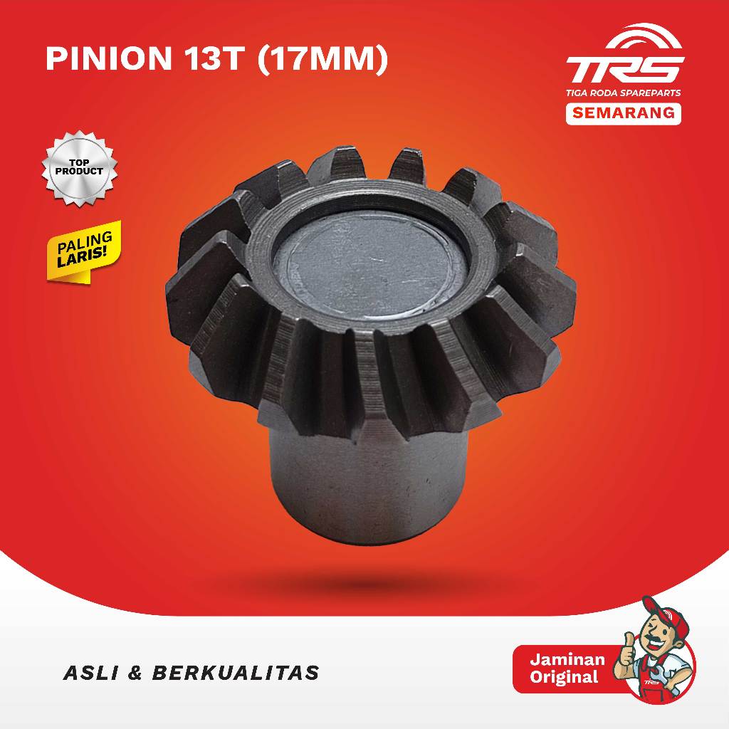 Jual TRS Gigi Pinion 13T Diameter Dalam 17mm Viar Karya Bit 100cc Bebek ...