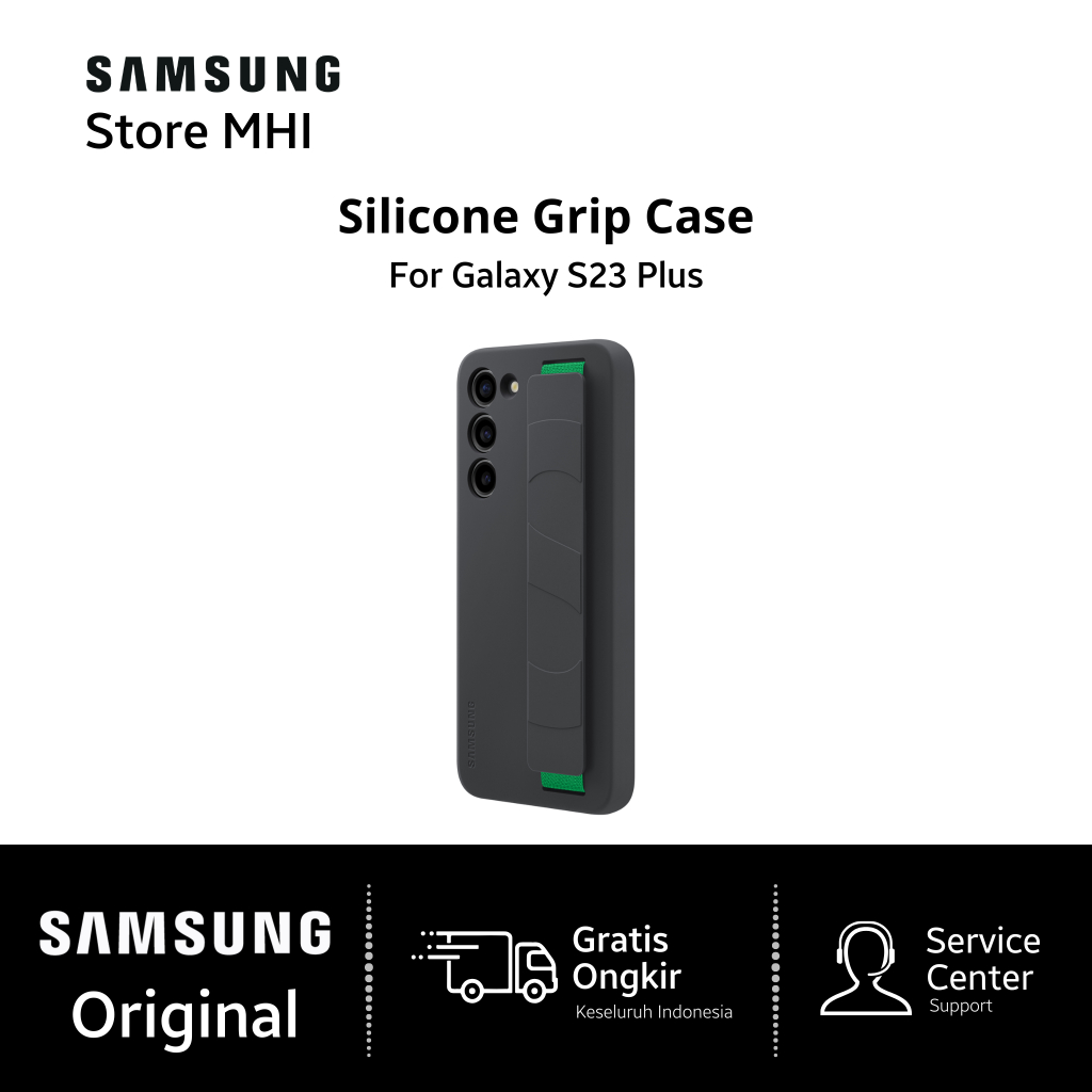 Jual Samsung Case S23 Plus Silicone Grip - Black | Shopee Indonesia