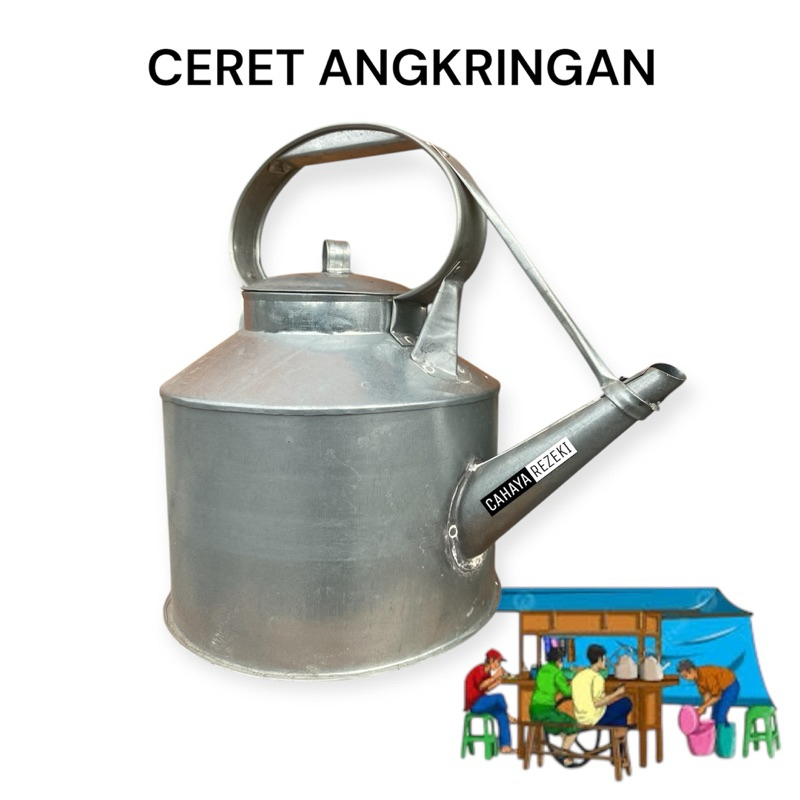 Jual Ceret Angkringan Alumunium kapasitas 5 liter | Teko Air Angkringan ...