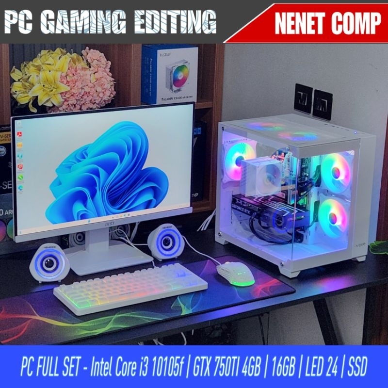Jual PC Gaming Full Set Intel Core i3 10105F | GTX 750Ti 4GB | 16GB ...
