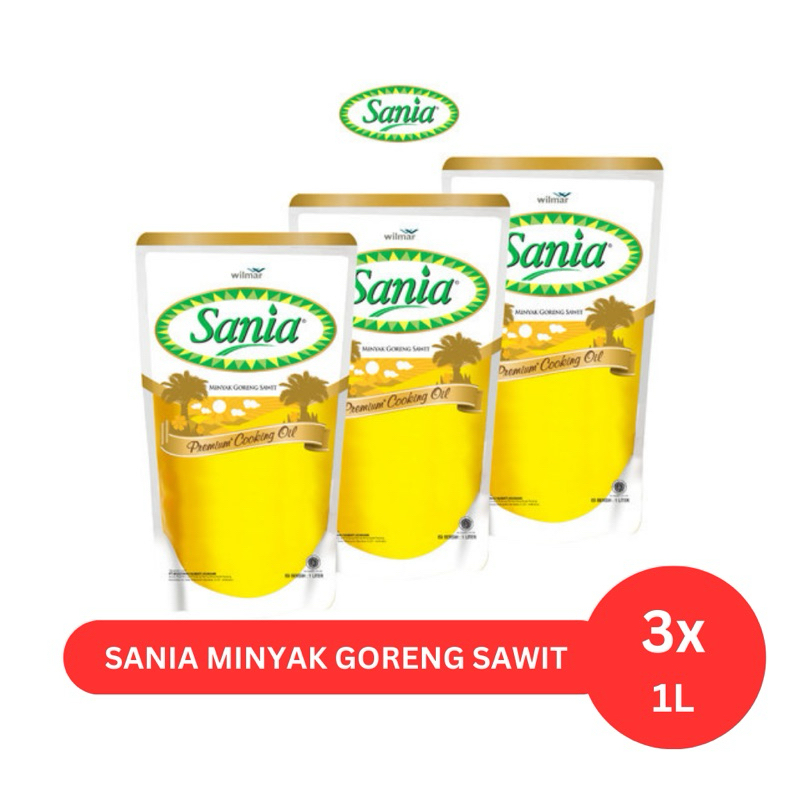 Jual Sania Minyak Goreng Sawit 3x 1 Liter | Shopee Indonesia