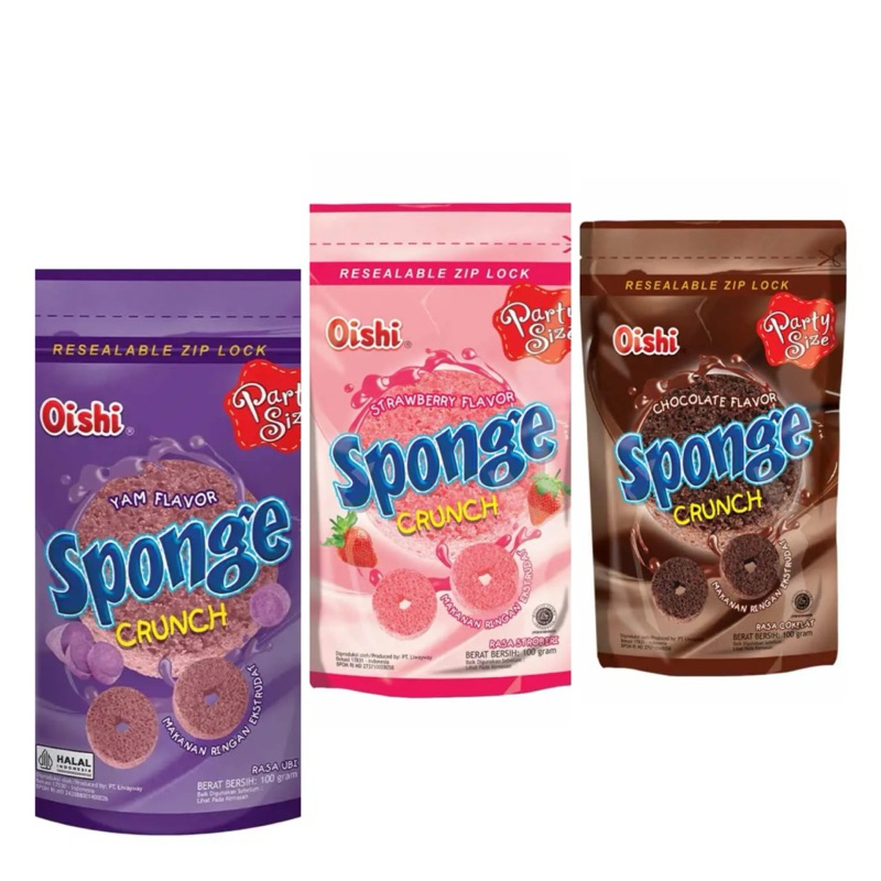 Jual Oishi Sponge Crunch all varian 100 g | Shopee Indonesia