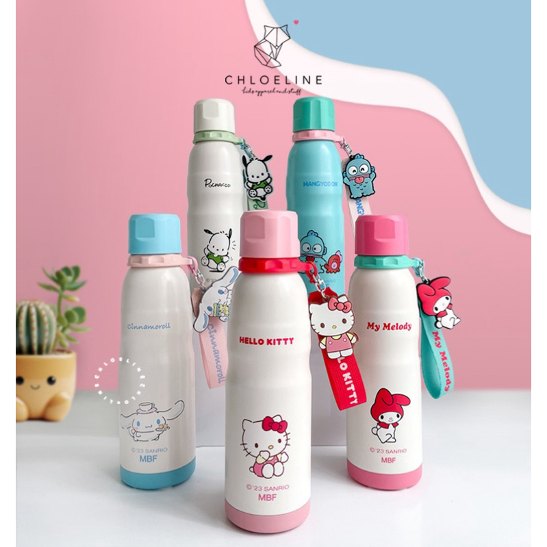 Jual BOTOL MINUM ANAK SEDOT TEGUK STAINLESS TAHAN PANAS DINGIN MELODY HELLO KITTY CINNAMOROLL ...