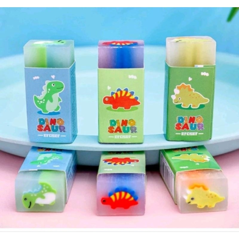 Jual (1 BOX 36 PCS) Hapusan Buah/hapusan pensil/hapusan Dino/hapusan ...
