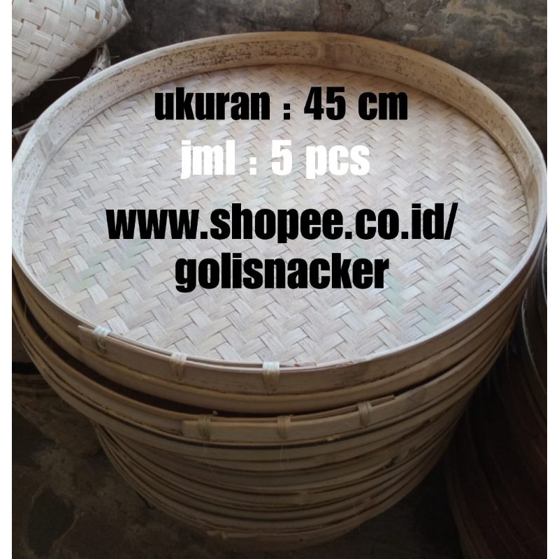 Jual Tampah Bambu Ukuran Diameter 45 Cm isi 5 pcs | Shopee Indonesia