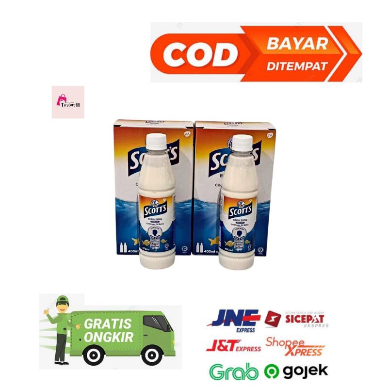 Jual Scotts Emulsion EMULSION COD LIVER OIL EXTRA Original Twin Pack ...