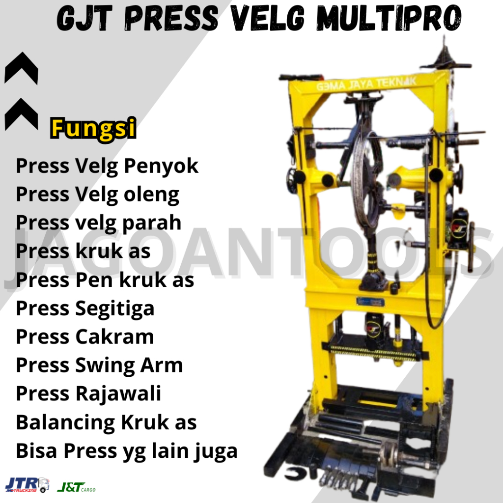 Jual Alat press GJT Multipro untuk press velg motor press kruk as press ...