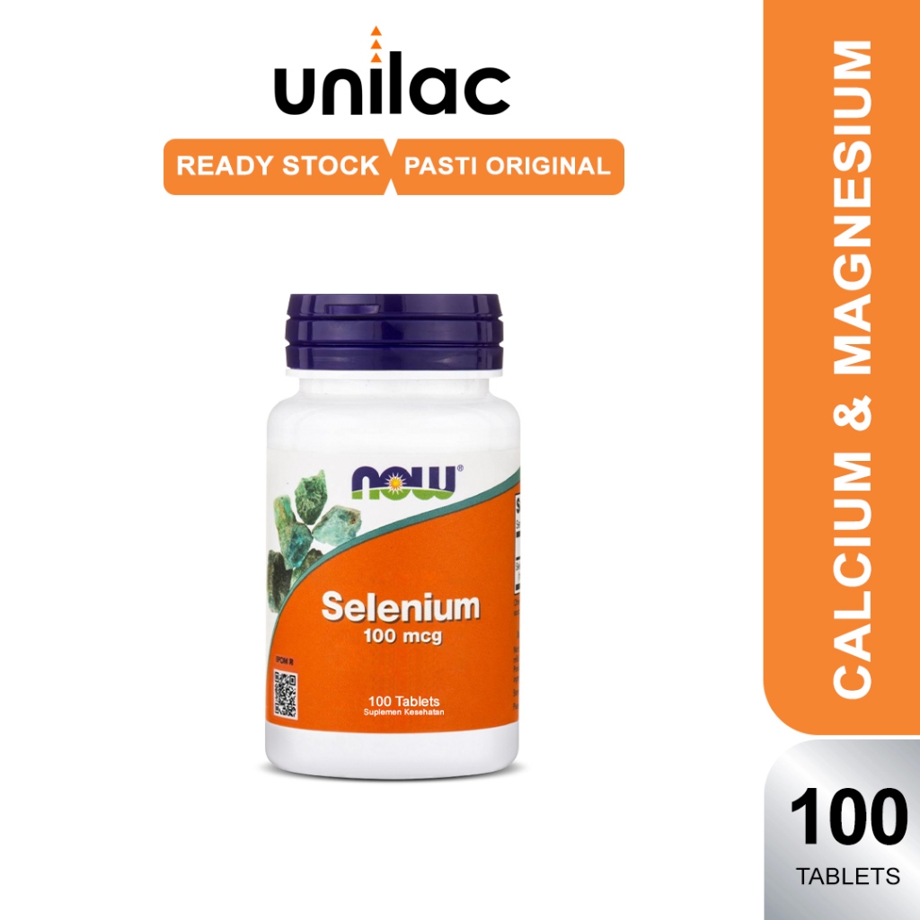 Jual Now Selenium 100mcg 100 Tablets - Now Foods Selenium Suplemen ...