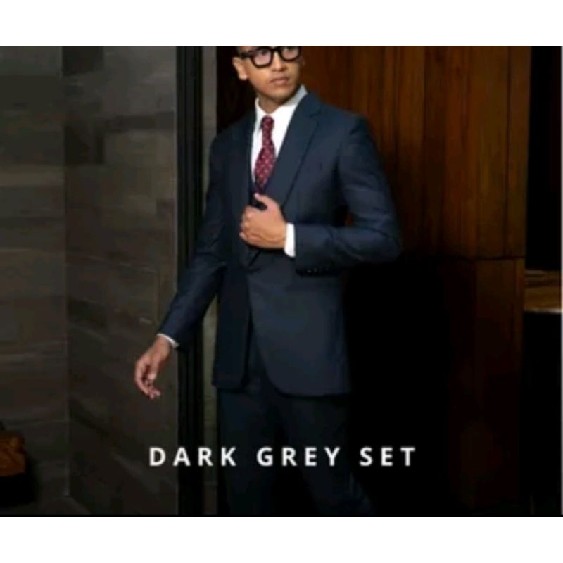 Jual MEN'S PREMIER SUITS Luxury Series (Dark Grey) | Shopee Indonesia