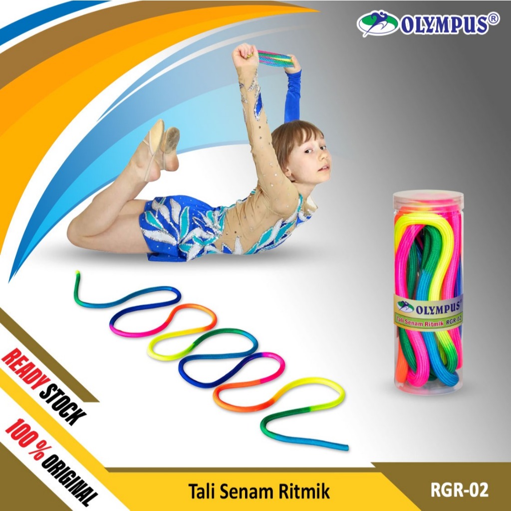 Jual Olympus Tali Senam Ritmik RGR-02 Rainbow | Shopee Indonesia