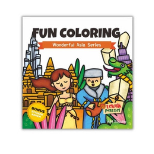 Jual Buku Mewarnai Wonderful Asia Series: Fun Coloring - Am Studio | Shopee Indonesia