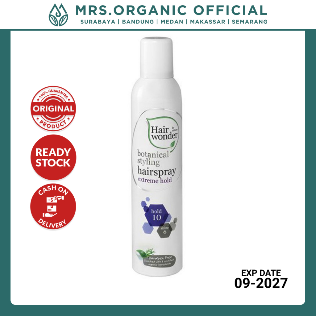 Jual Setting Spray Rambut Hairspray Extreme Hold Hair Wonder 300 ml ...