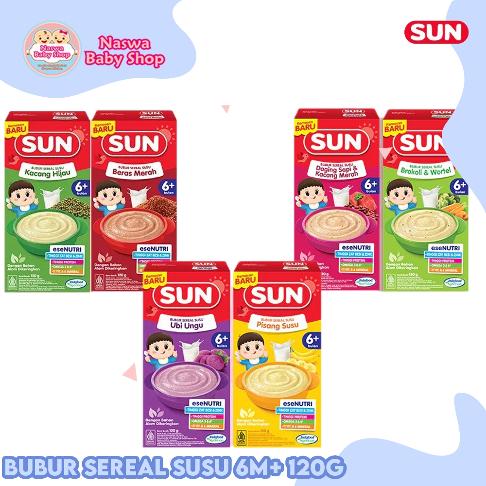 Jual Sun Bubur Sereal Susu 6m+ 120g | Shopee Indonesia