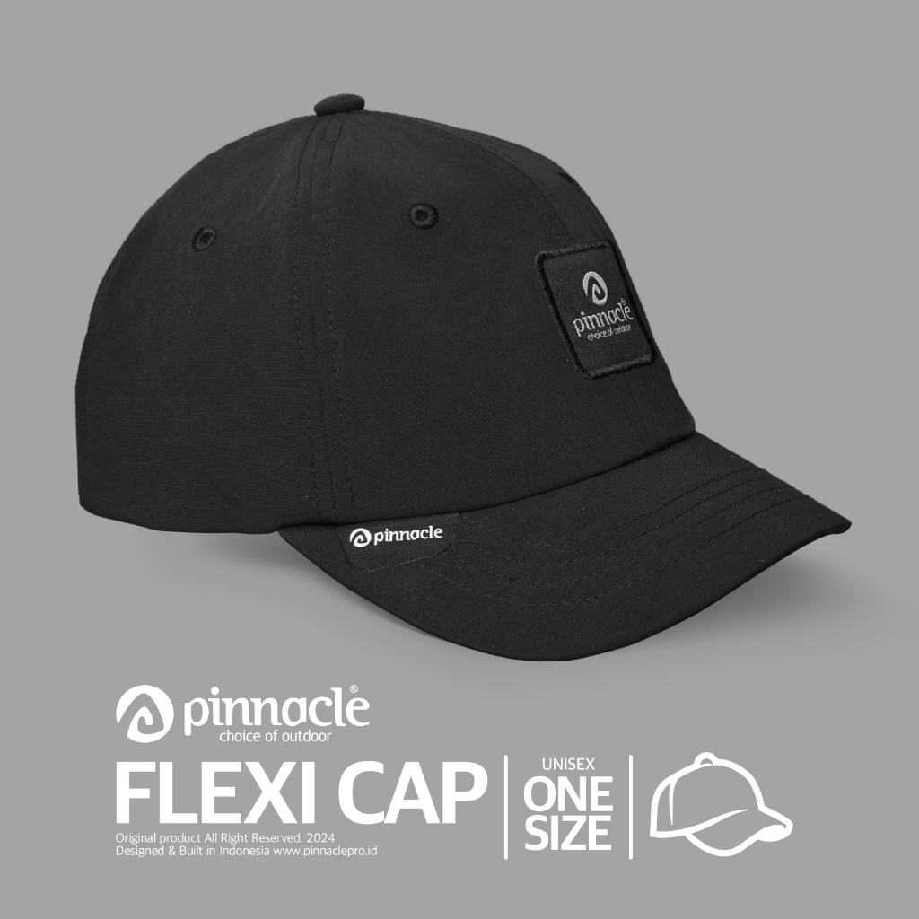 Jual Pinnacle Pro Official Flexi Cap Square Logo | Shopee Indonesia