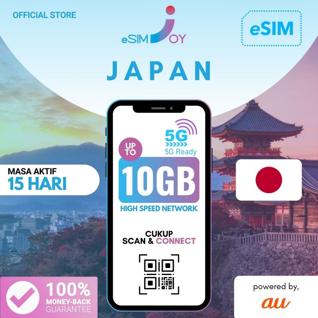 Jual eSIMJOY Travel eSIM Japan 15 Hari up to 10GB | eSIM Roaming | eSIM Luar Negeri | Shopee ...