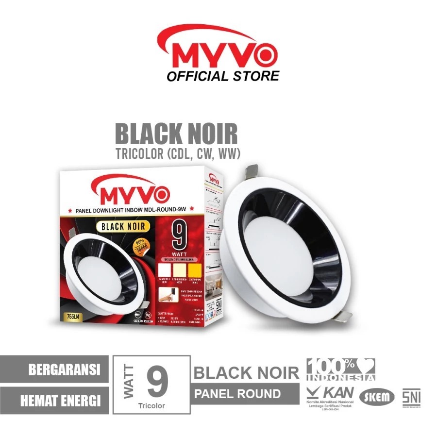 Jual Lampu Downlight LED Inbow Downlight Panel LED Inbow Bulat Lampu ...