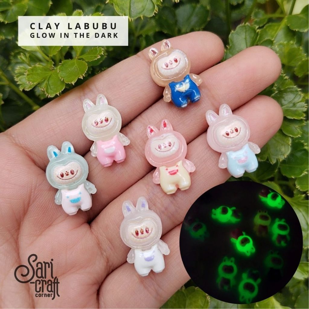 Jual Clay Labubu Glow In The Dark GID - 10pcs | Shopee Indonesia