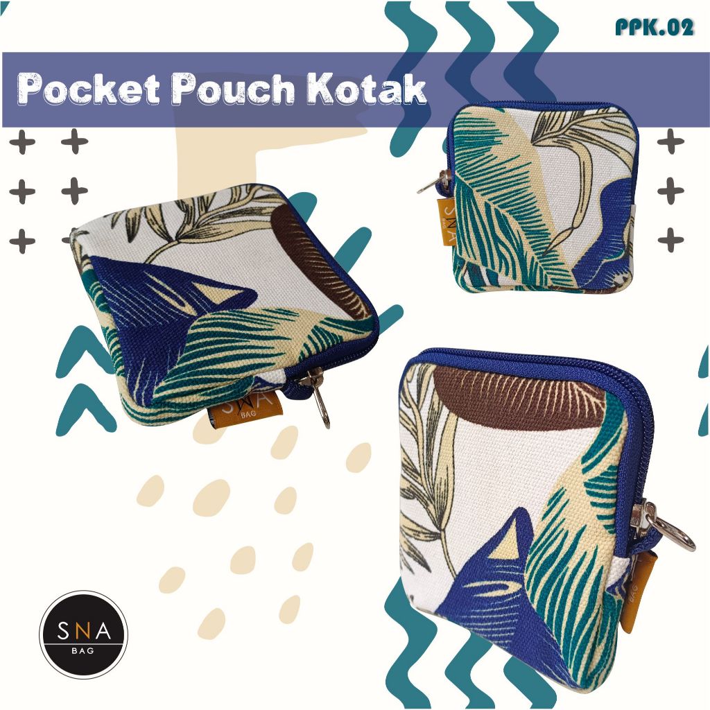 Jual Pouch Mini Kanvas Kotak (PPK) | Shopee Indonesia
