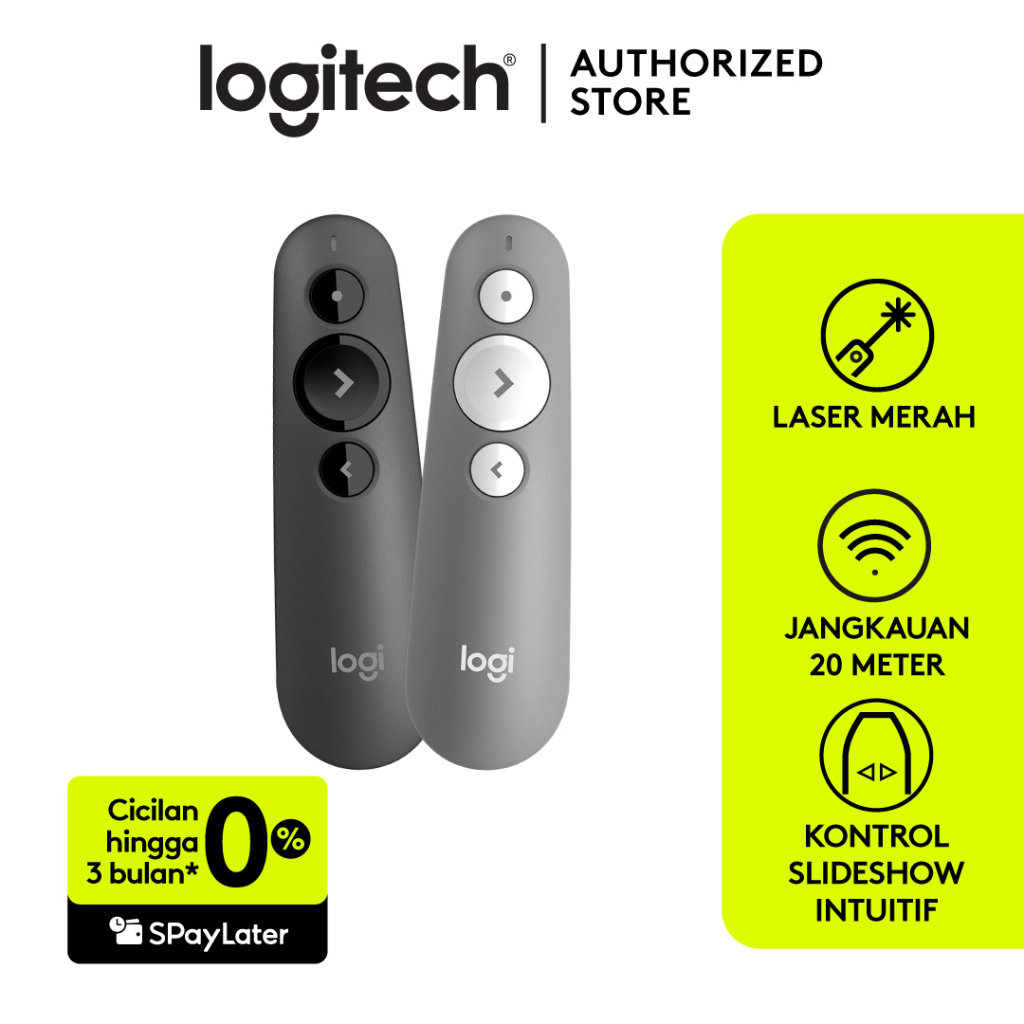 Jual Logitech R500s Remote Presenter Wireless / Bluetooth dengan Laser ...